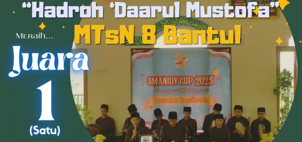 Hadroh Siswa MTsN 8 Bantul Raih Juara 1 Lomba Tingkat Kapanewon Dlingo 2025 | Kemenag Bantul